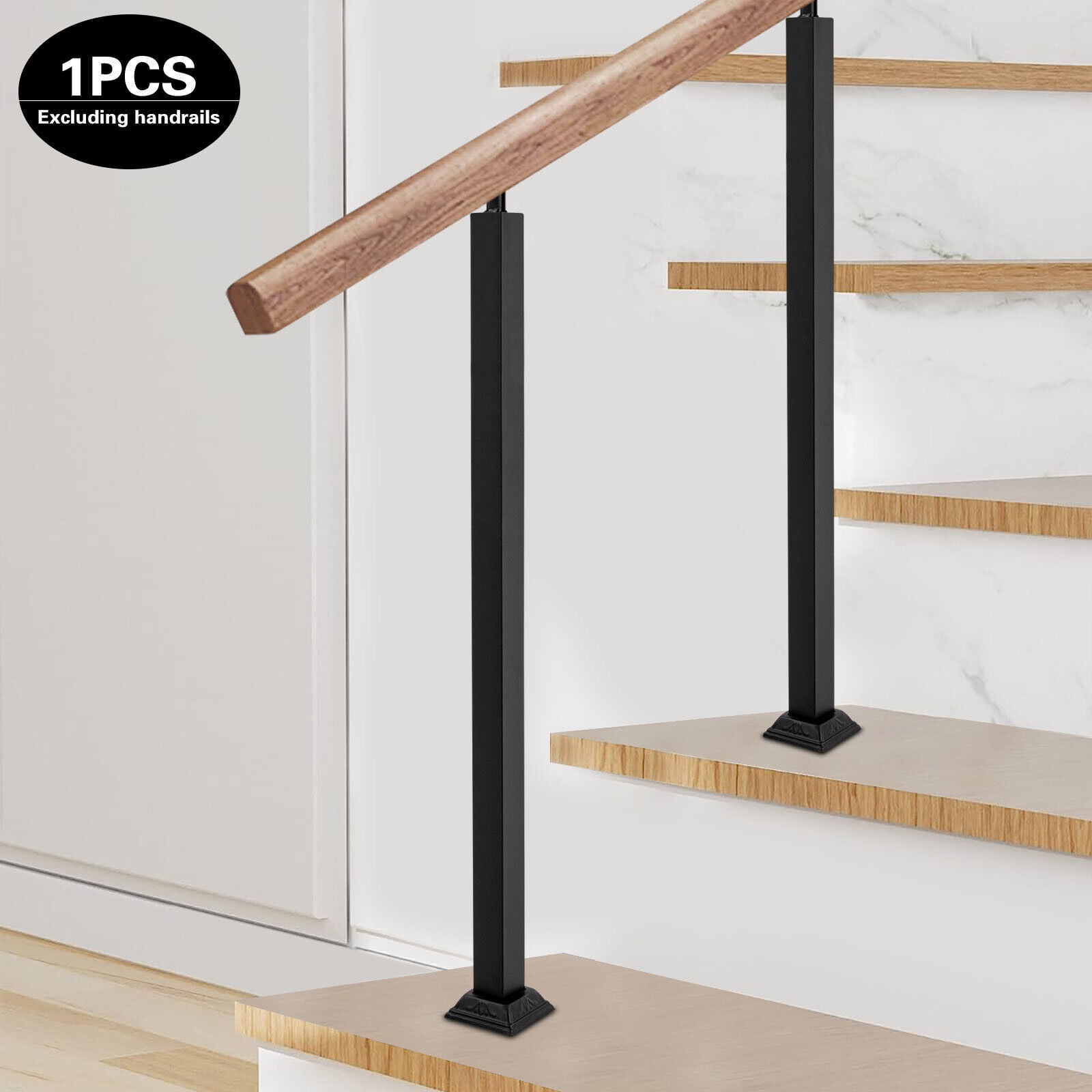 Stair Balusters Post Black Minimalist for Indoor Outdoor Office ...