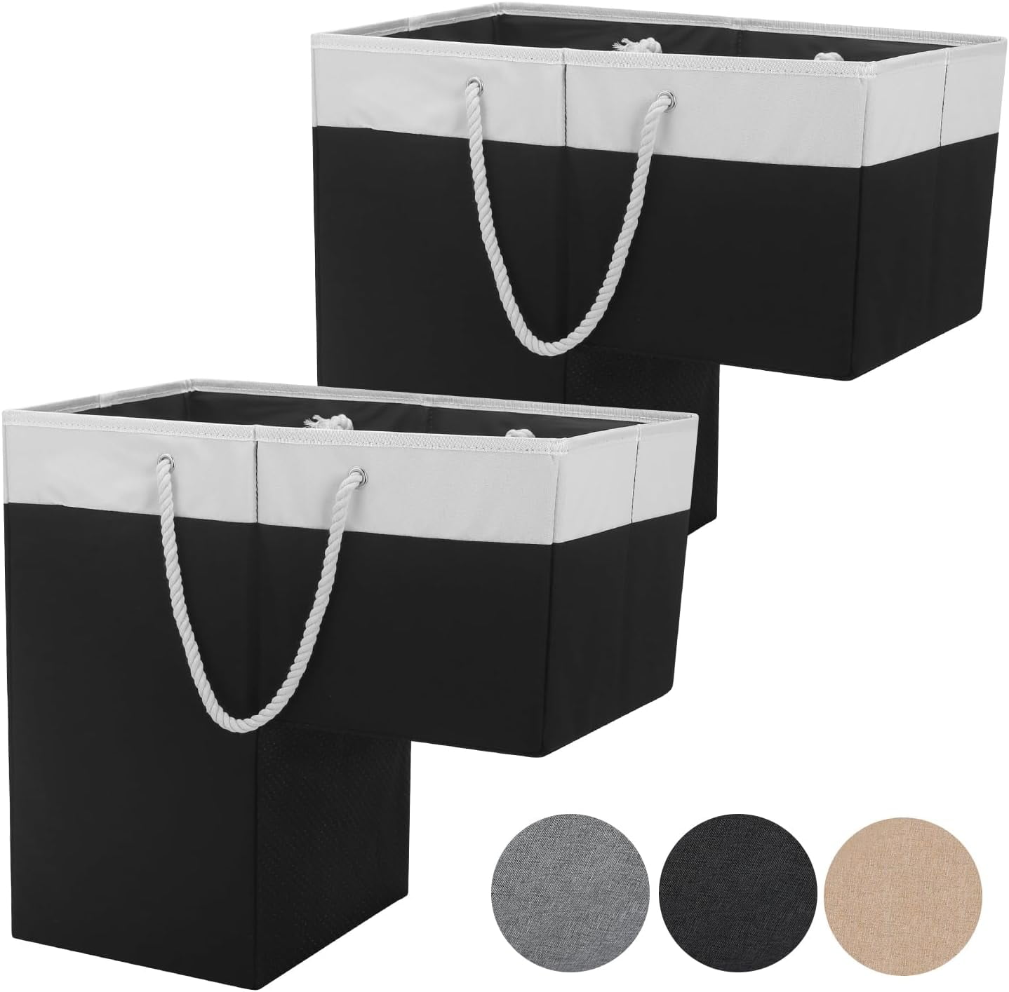 Stair Basket for Stairs with Handle, Staircase Baskets for Carpeted and ...