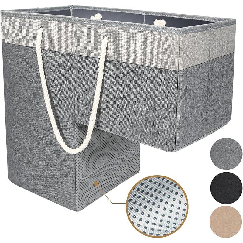 Stair Basket for Stairs with Handle, Staircase Baskets for Carpeted and ...
