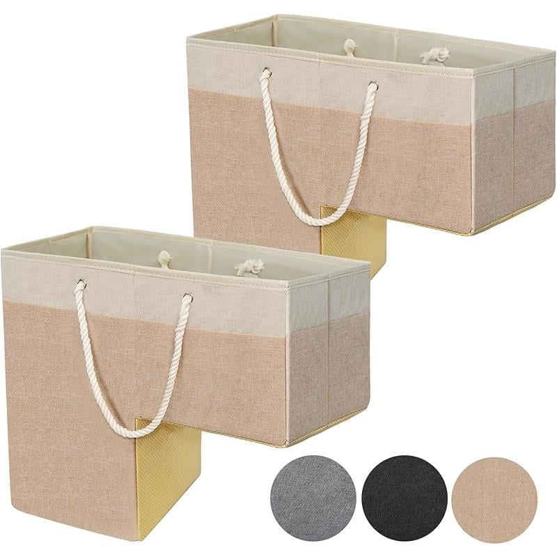 Stair Basket for Stairs with Handle, Staircase Baskets for Carpeted and ...