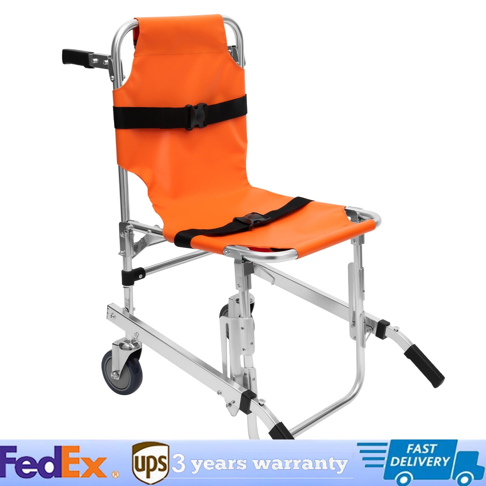 Stair Chair for Medical Emergency Evacuation 2-Wheel Aluminum Alloy ...