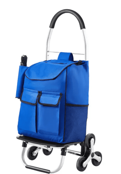 Stair Climber Trolley Dolly 36L Folding Shopping Cart Grocery Laundry ...
