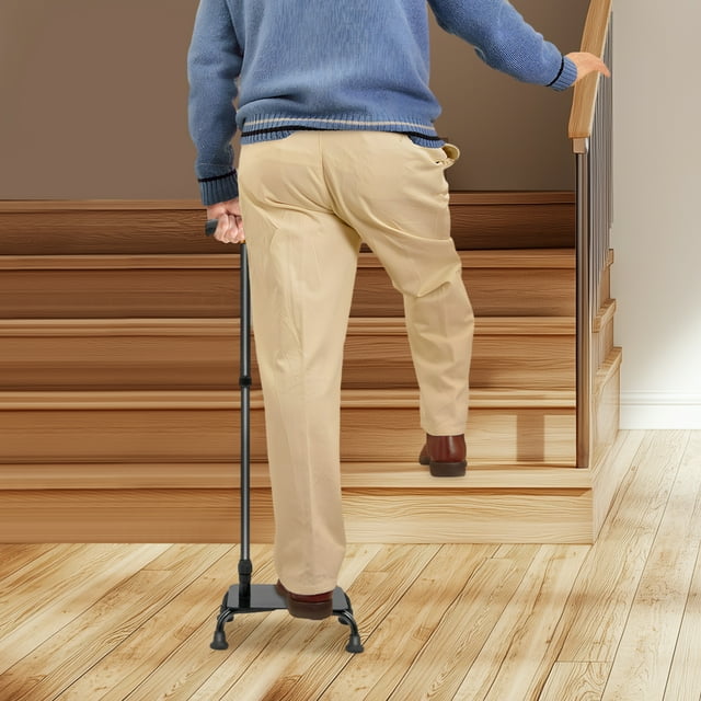 Stair Climbing Assist Cane 2-in-1 Adjustable Walking Stick 10 ...