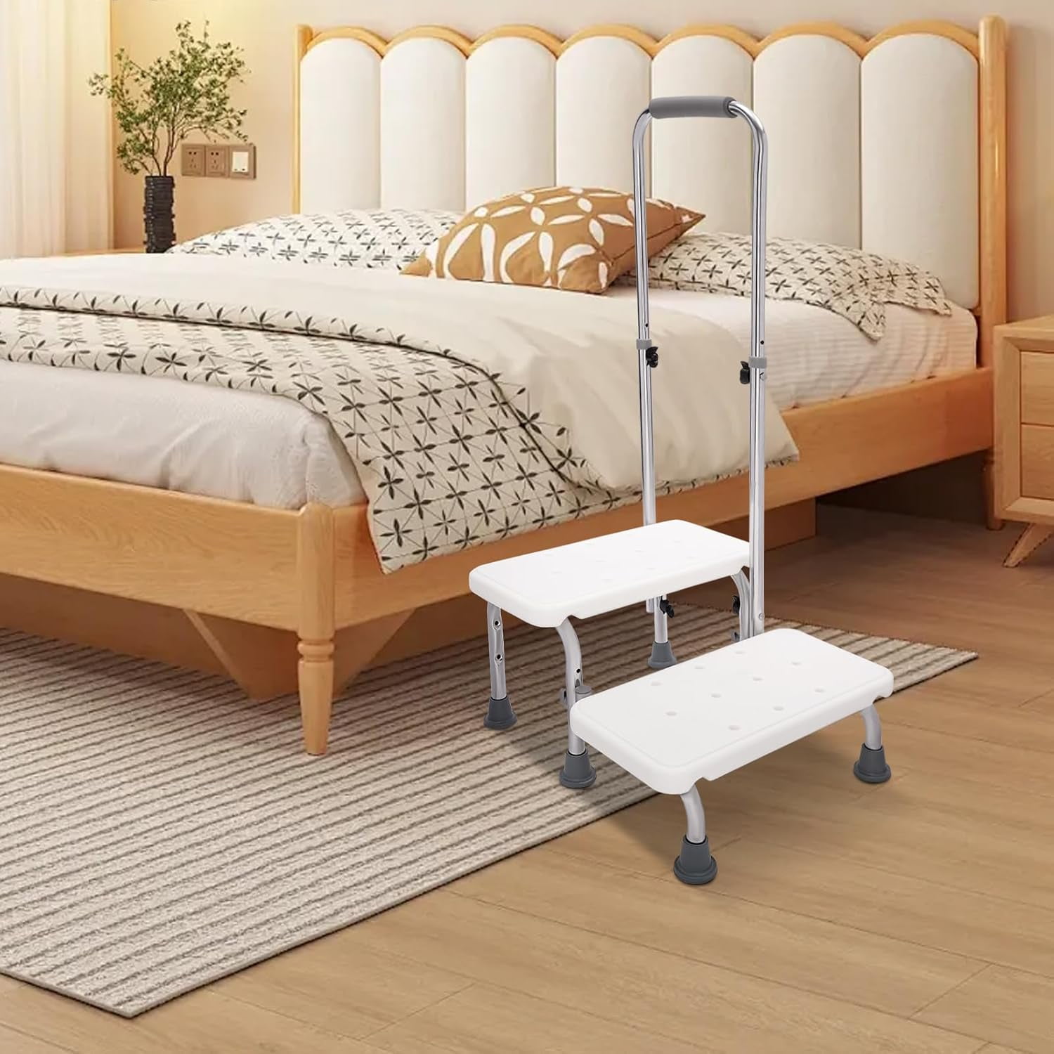 Stair Climbing Assist Cane, Adjustable Height Step Walking Canes for ...