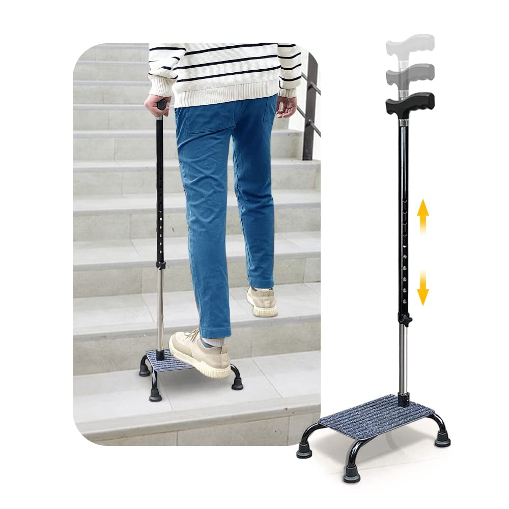 Strong Medical Free Standing Handy Stair Climbing Cane for Seniors ...