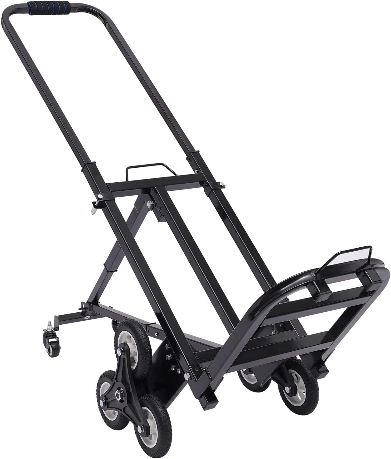 Stair Climbing Cart 330lbs Capacity, Portable Folding Trolley with 8 ...