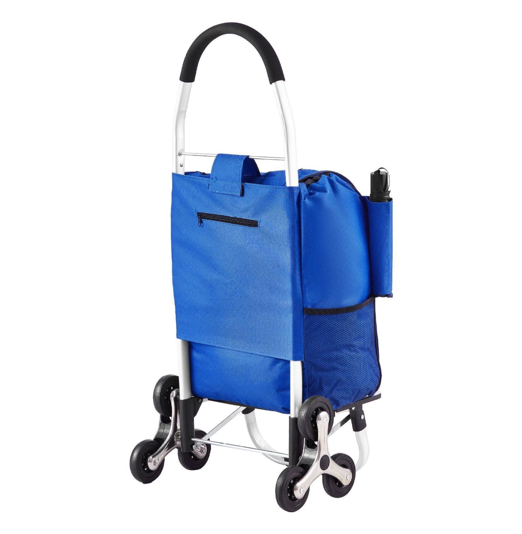 Stair Climbing Cart Foldable Shopping Cart 36L with 6 Wheels Storage ...