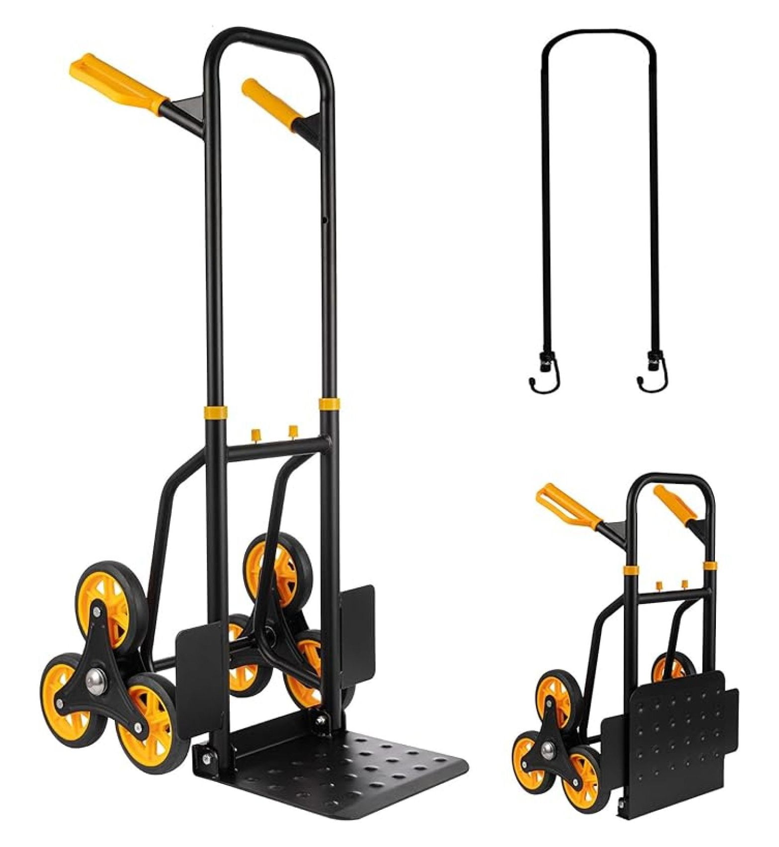 Stair Climbing Hand Truck Dolly - 2 in 1 Heavy Duty Stair Climber Cart ...