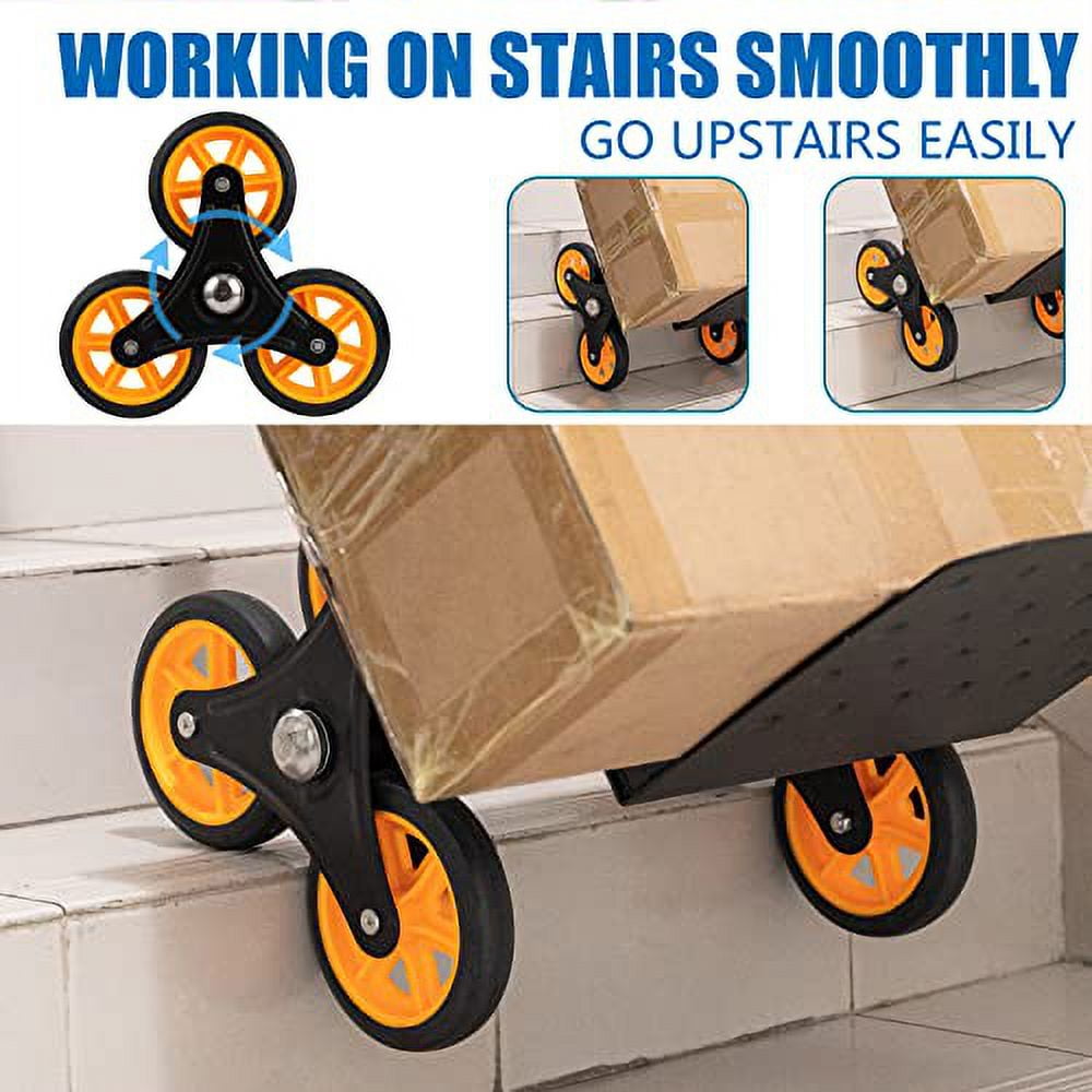 Stair Climbing Hand Truck Dolly, 2 in 1 Stair Climber Hand Truck Heavy ...