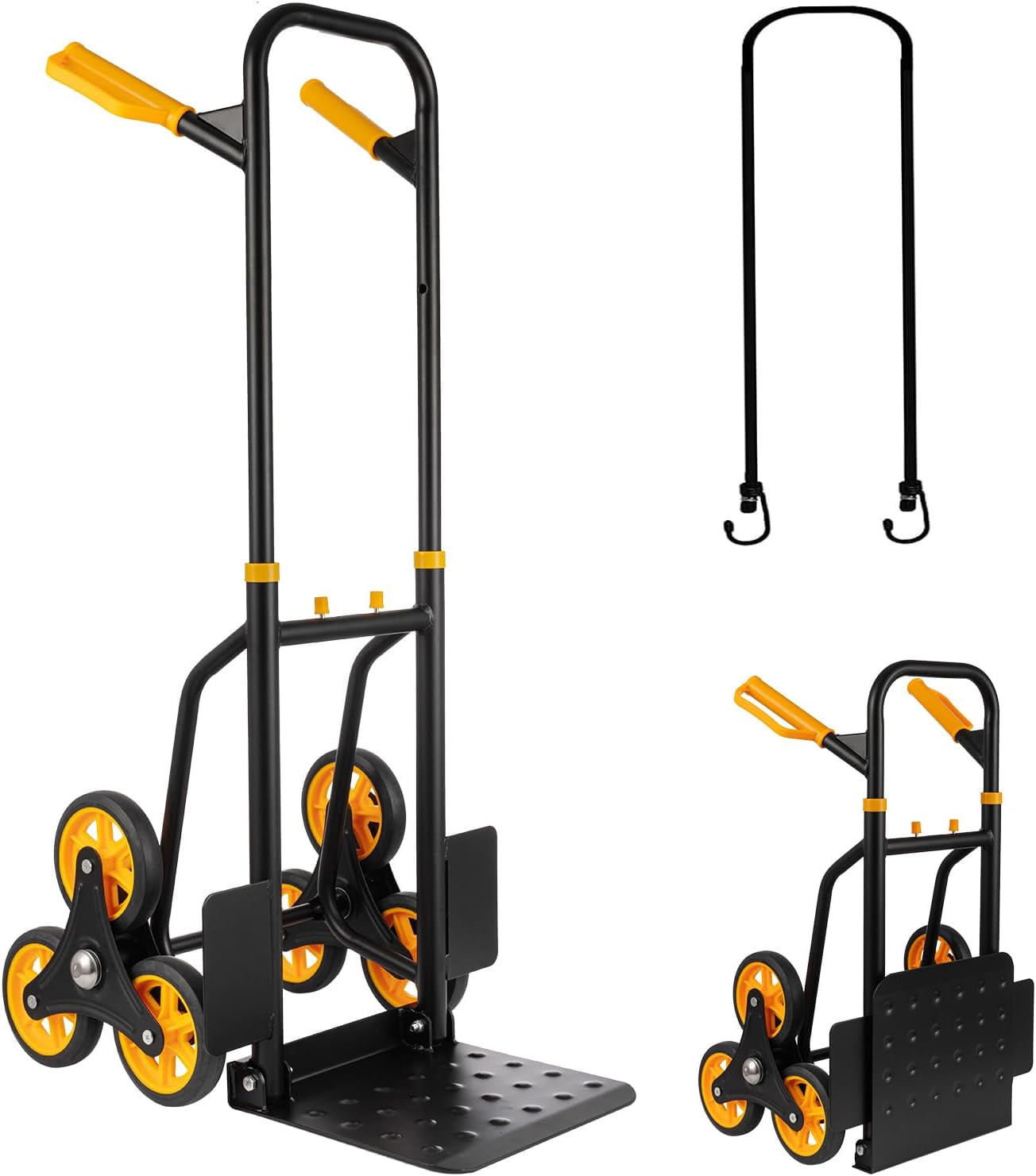 Stair Climbing Hand Truck Dolly, 2 in 1 Stair Climber Hand Truck Heavy ...