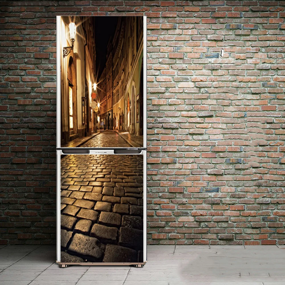 Stair Corridor Refrigerator Magnet Full Door Cover Natural Scenery ...