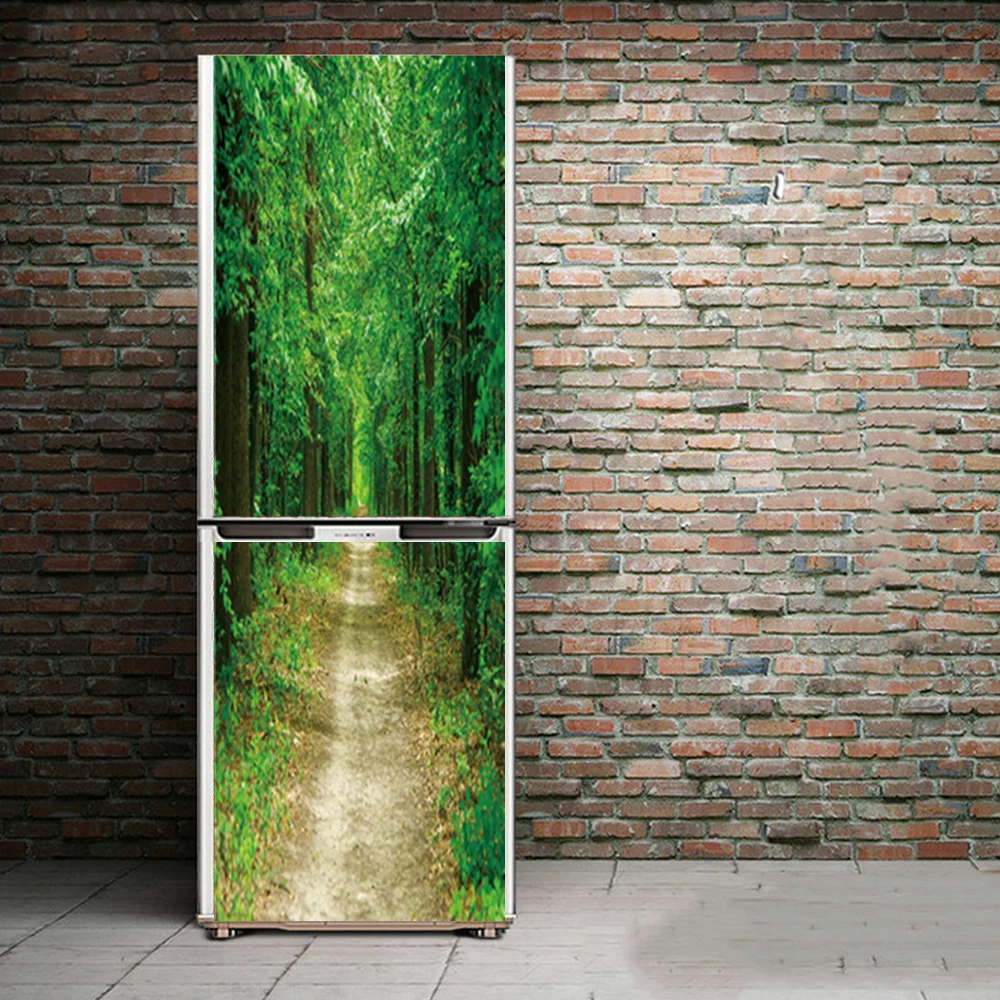 Stair Corridor Refrigerator Magnet Full Door Cover Natural Scenery ...