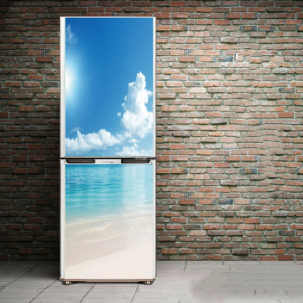 Stair Corridor Refrigerator Magnet Full Door Cover Natural Scenery ...