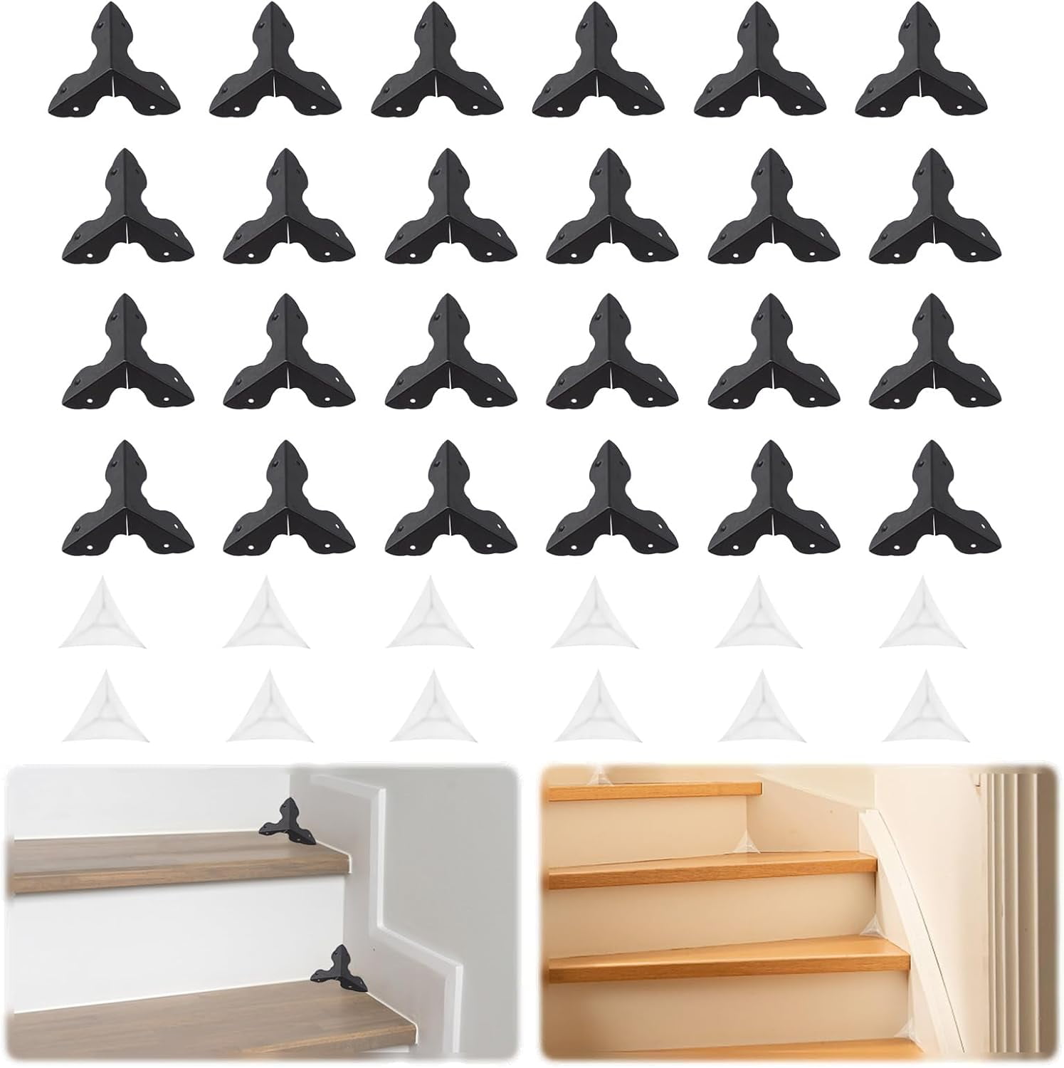Stair Dust Inner Corners,48pcs Decorative Corner Stair Corner Dust ...