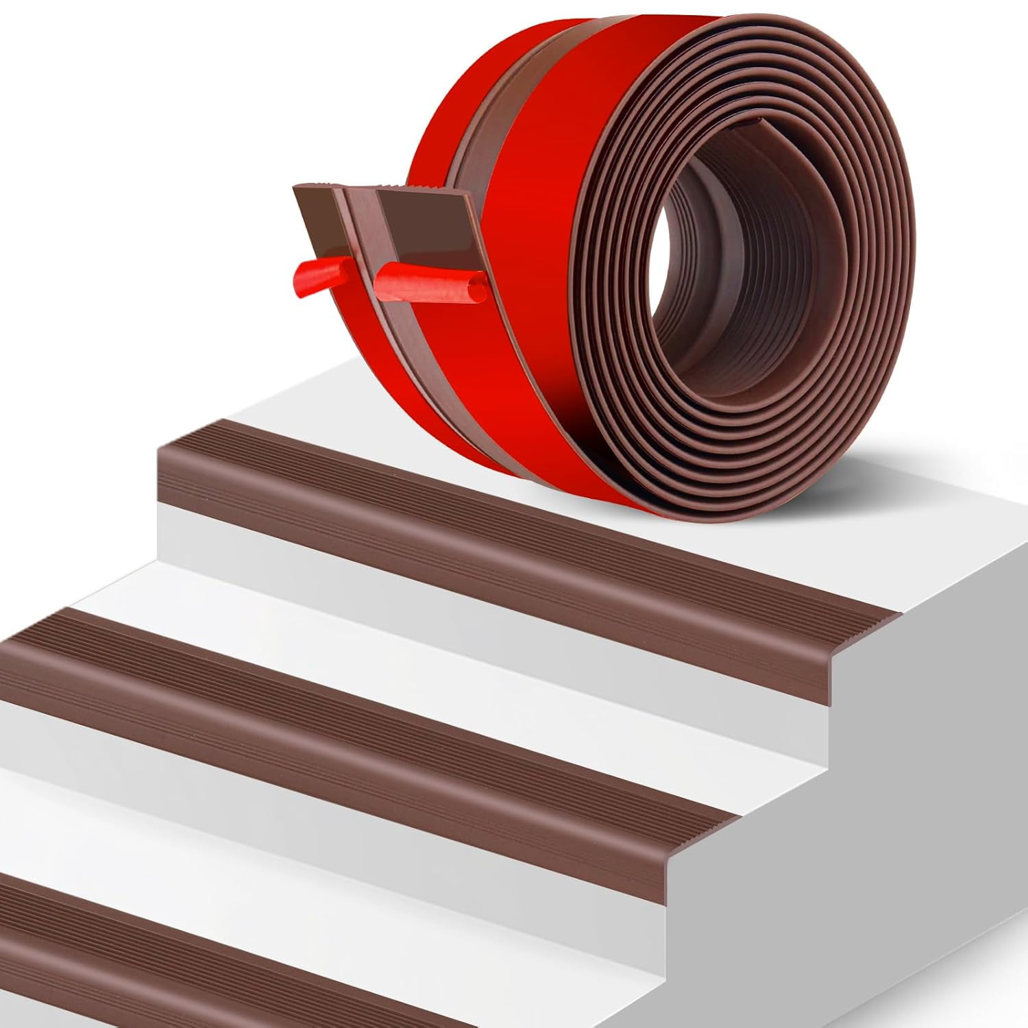 Stair Edge Trim Vinyl Stair Nosing 3" Self Adhesive Nose Molding Non ...