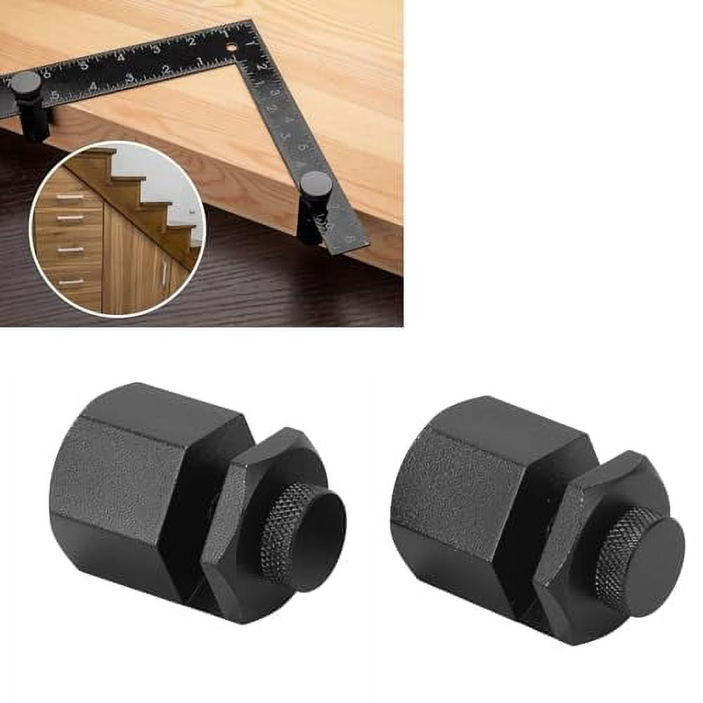 Stair Gauges Knob Tool, Black Color Aluminum Alloy Hex Flat Stair Guage ...