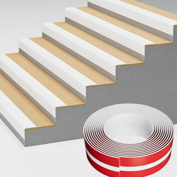 Stair Nosing, Rubber Edging Guard Trim Self Adhesive, Vinyl Staircase ...
