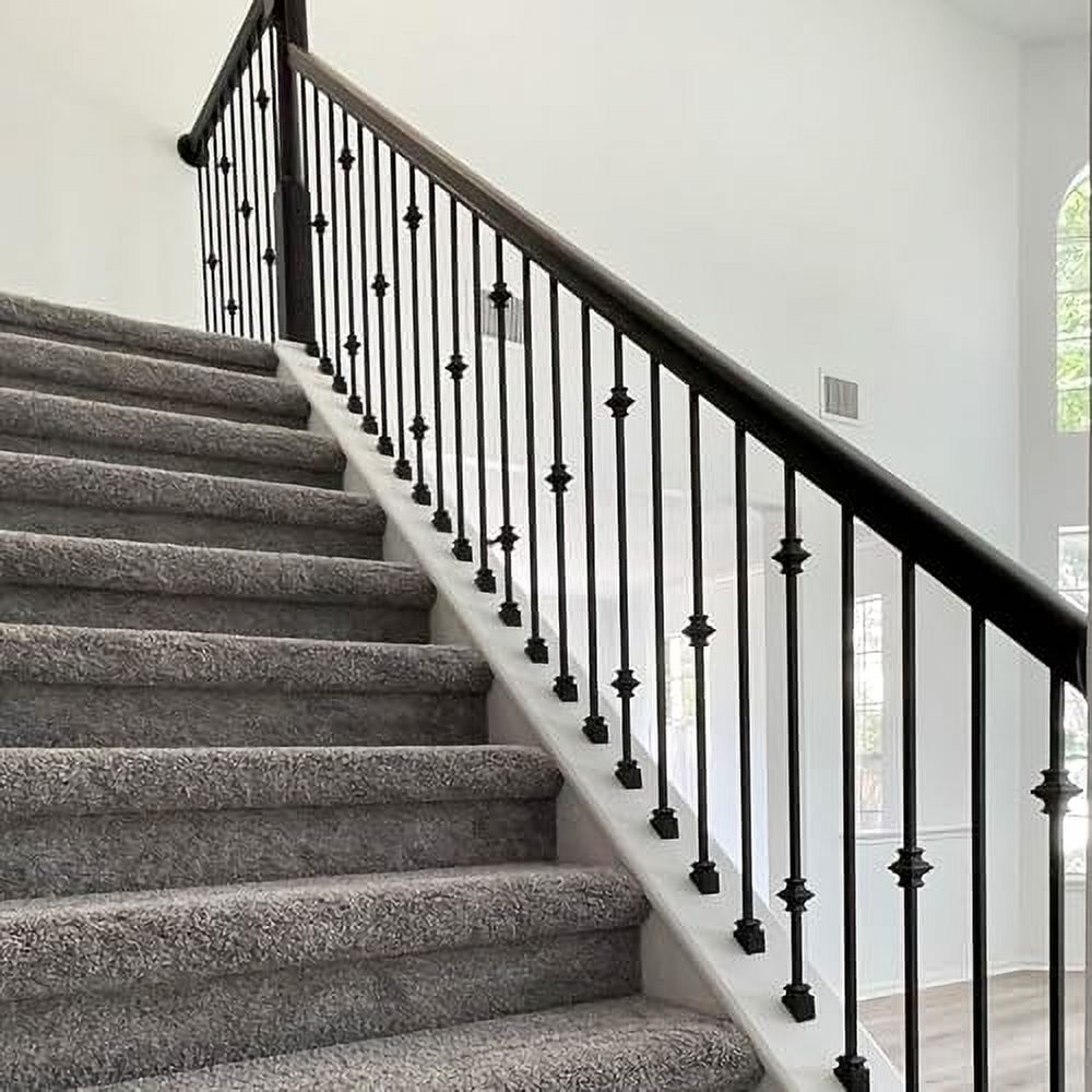 Stair Railing Balusters (Contractor Pack of 10) 1/2" Plain Bar Iron ...