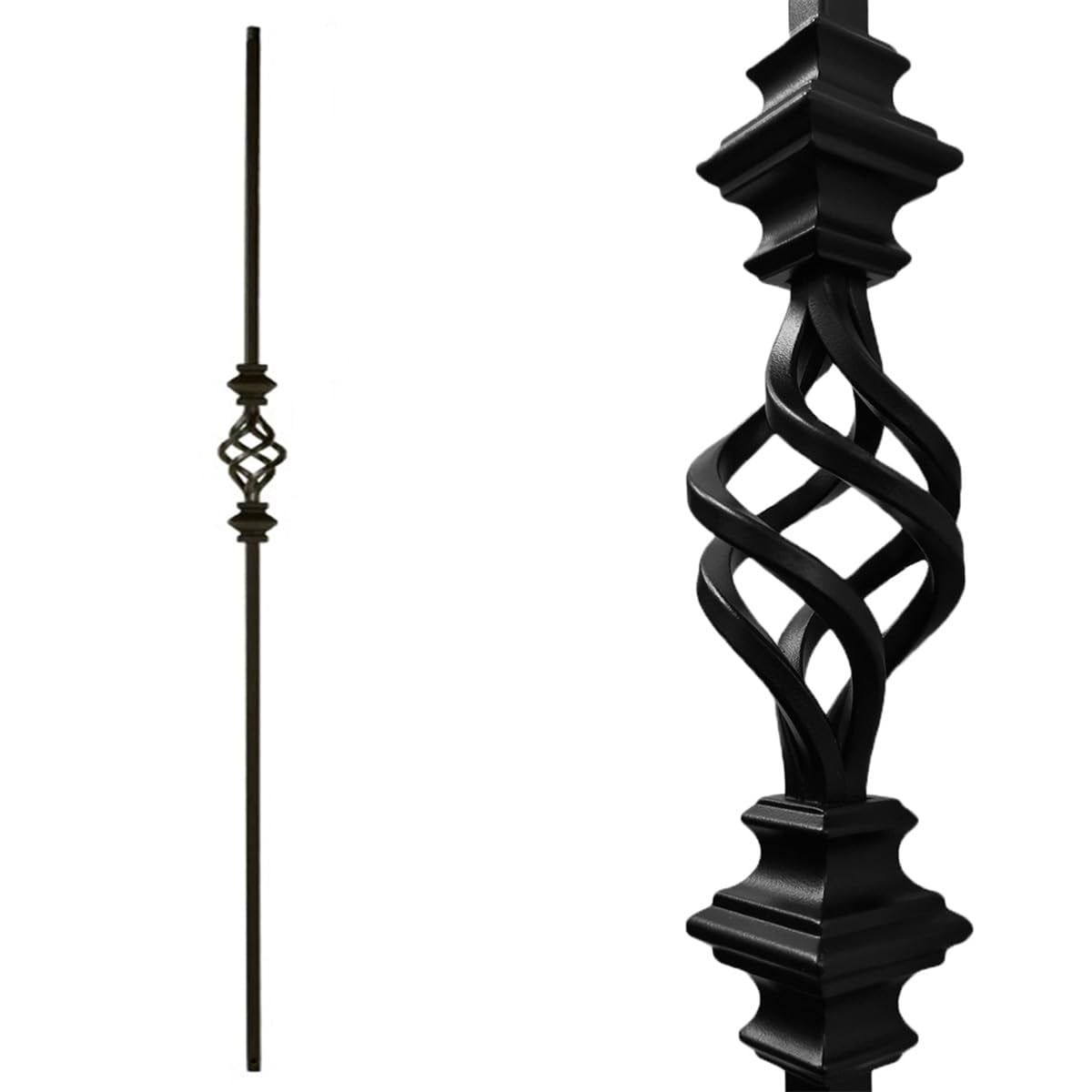 Stair Railing Metal Spindles (Contractor Pack of 10) Hollow Single ...