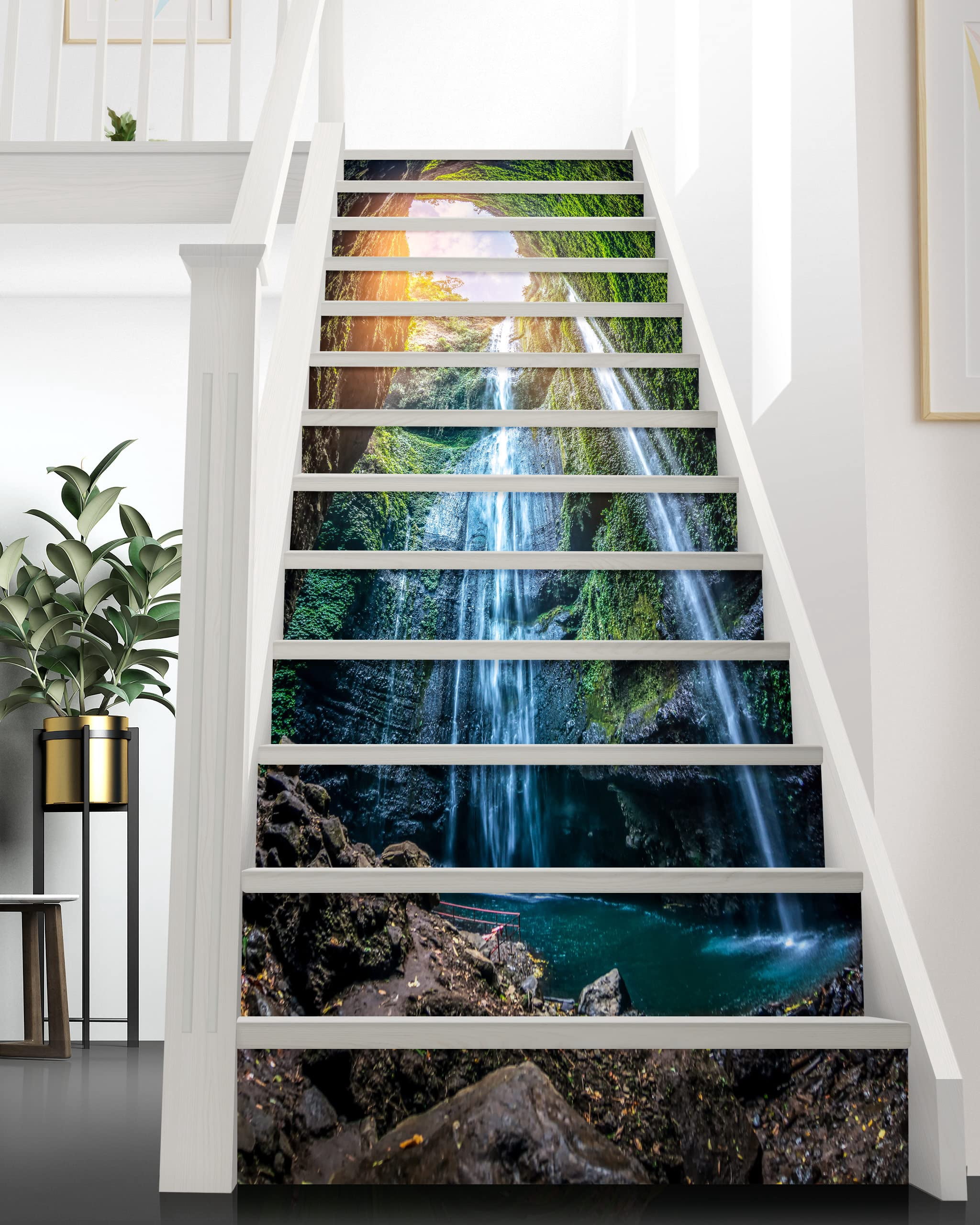 Stair Riser Decals Vinyl Stickers for Stairs Home Decor, 14Pcs ...