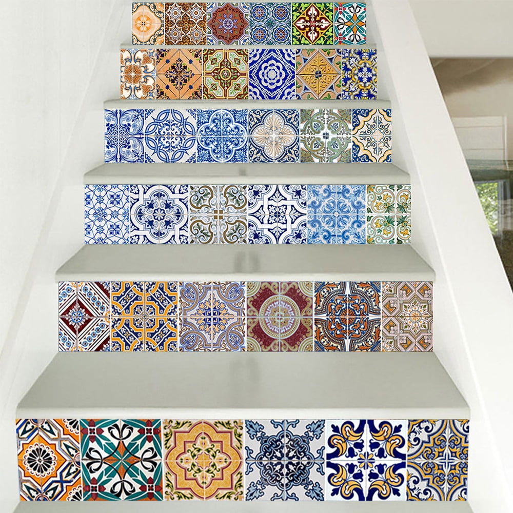 Stair Risers Stickers Peel and Stick Stair Decals Removable Self ...