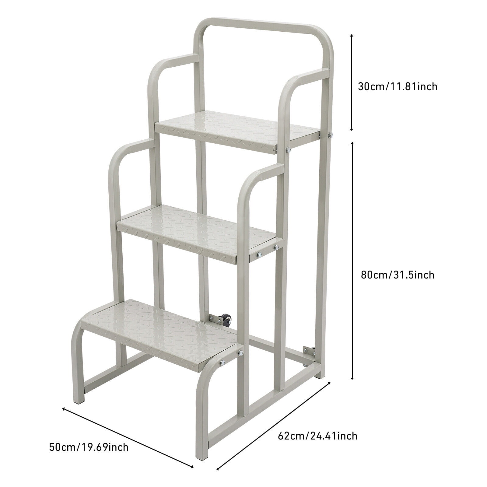 Stair Rolling Stair Supermarket Ladder Warehouse Pickup Shelf 300kg ...
