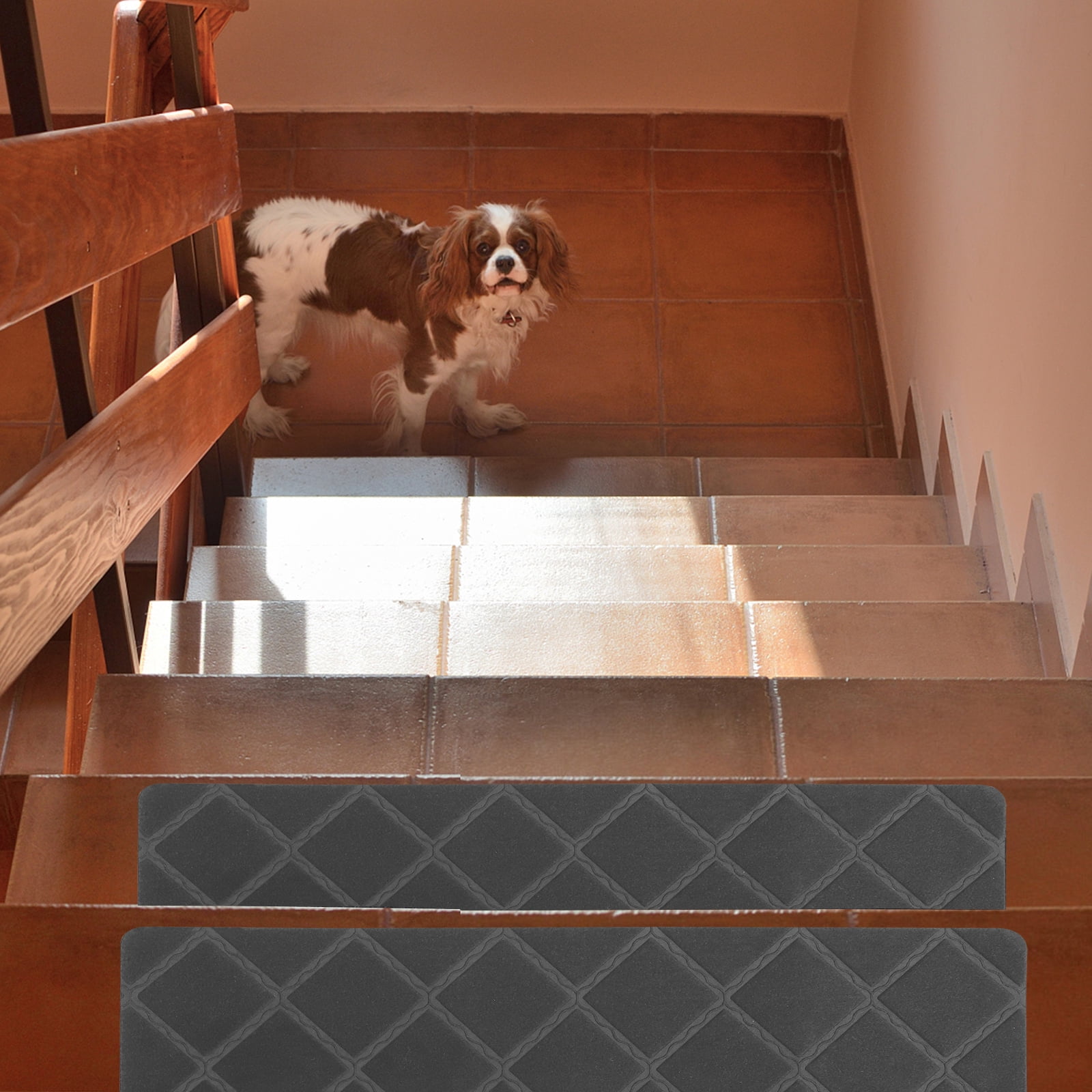 Stair Runners for Wooden Steps,4Pcs Stair Carpet Self Sticking Indoor ...