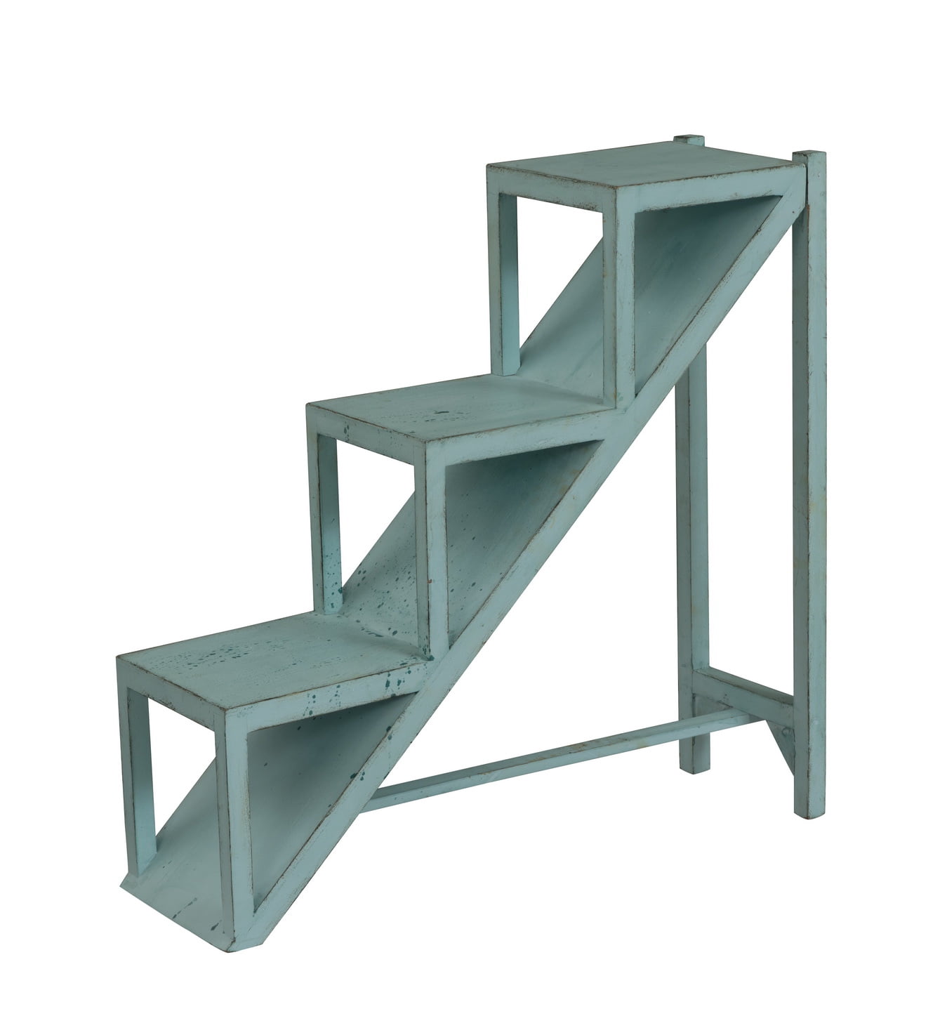Coast To Coast 67436 Kimberely Weathered Blue Stair Step Accent Table ...