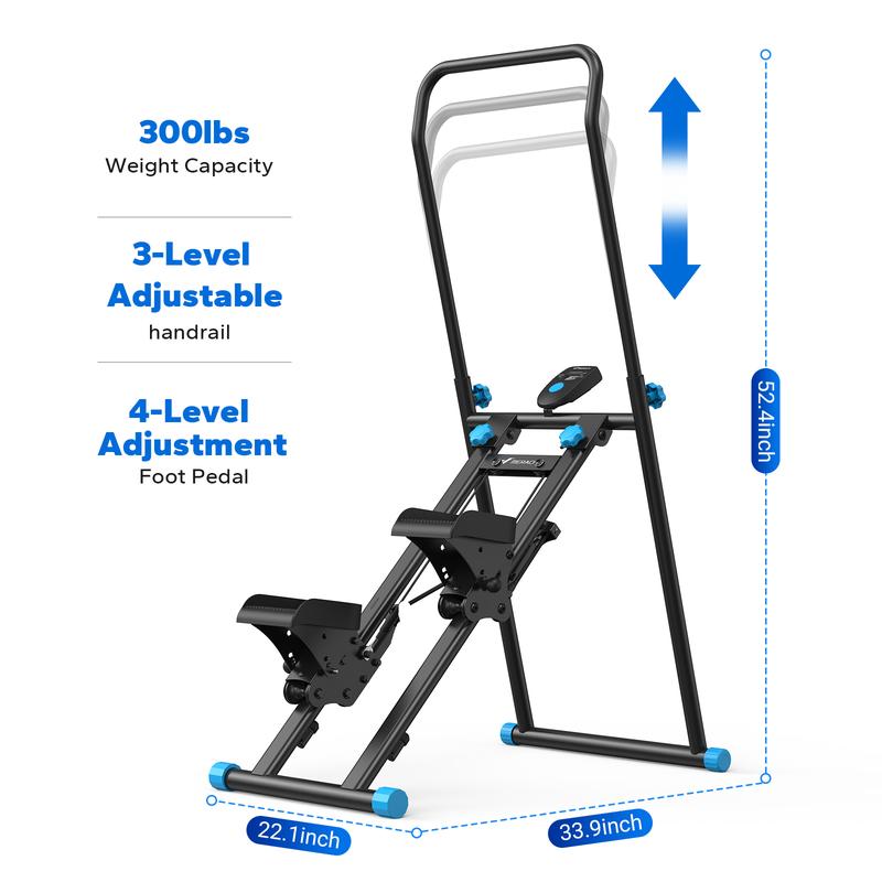Stair Stepper with Handlebar for Full-Body Workout, 300LBS Capacity ...
