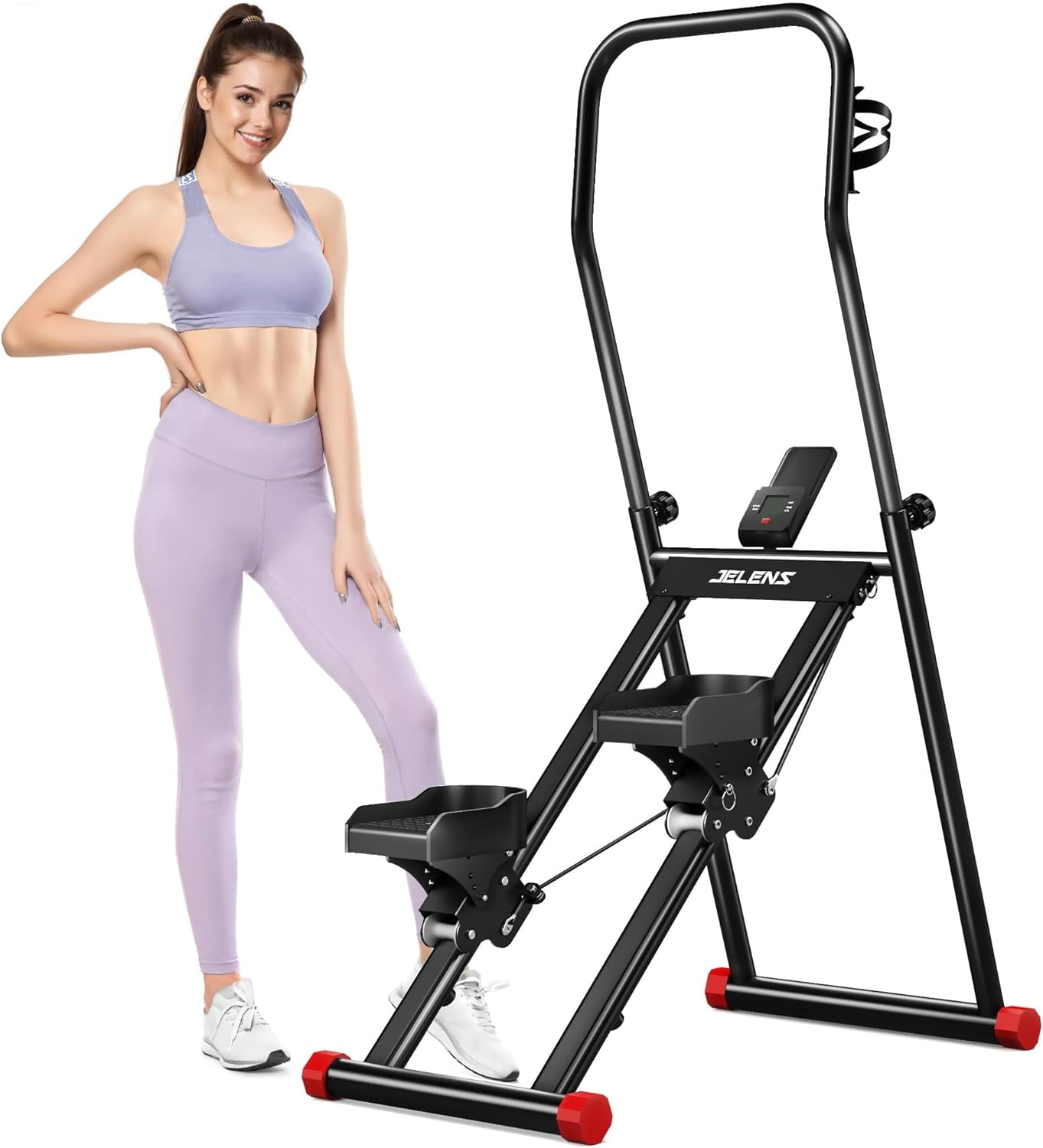 Stair Stepper for Home Gym Exercise, Compact Folding Cardio Exercise Climber for Full-Body ...