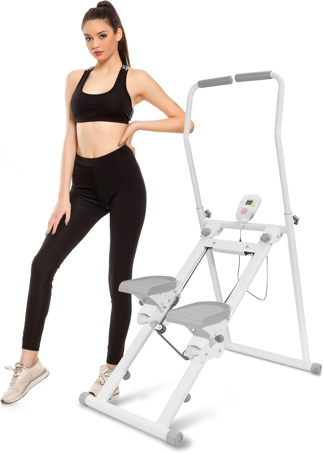 Stair Stepper for Home Gym, Folding Vertical Climber Cardio Exercise Machine,Stair Climber for ...