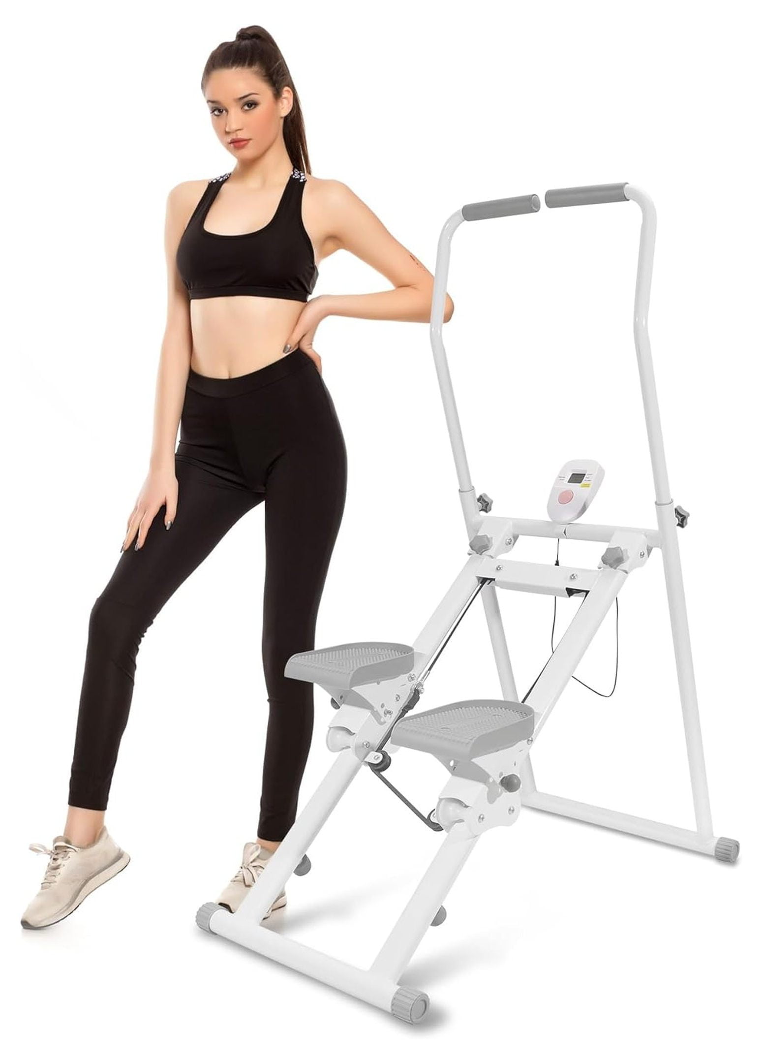 Stair Stepper for Home Gym, Folding Vertical Climber Cardio Exercise Machine,Stair Climber for ...