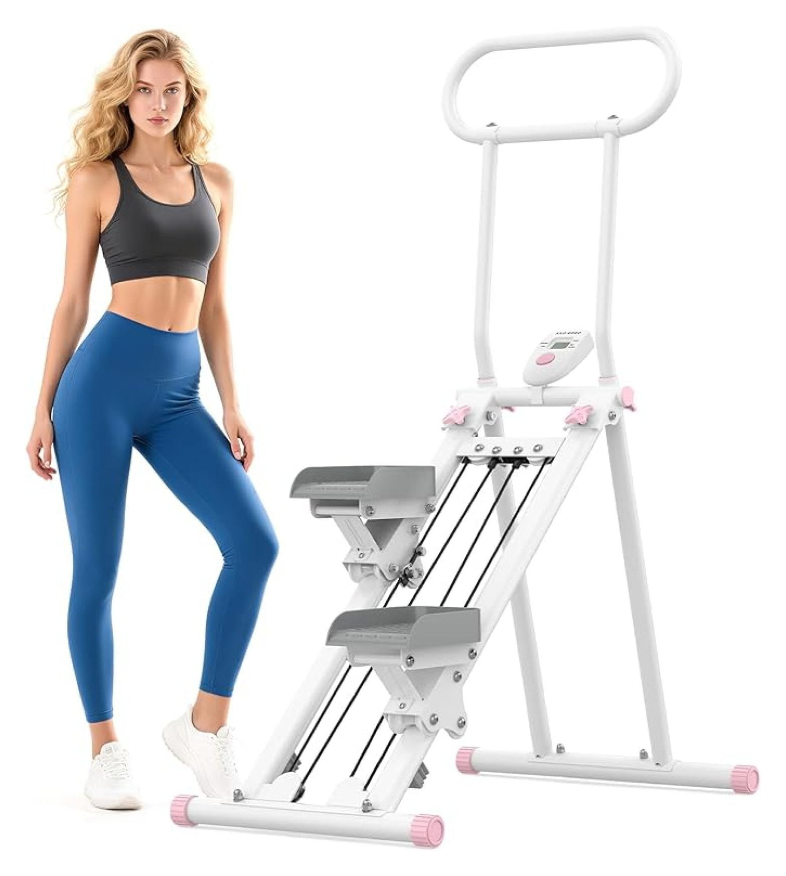 Stair Stepper for Home Gym,Folding Vertical Climber Cardio Exercise ...
