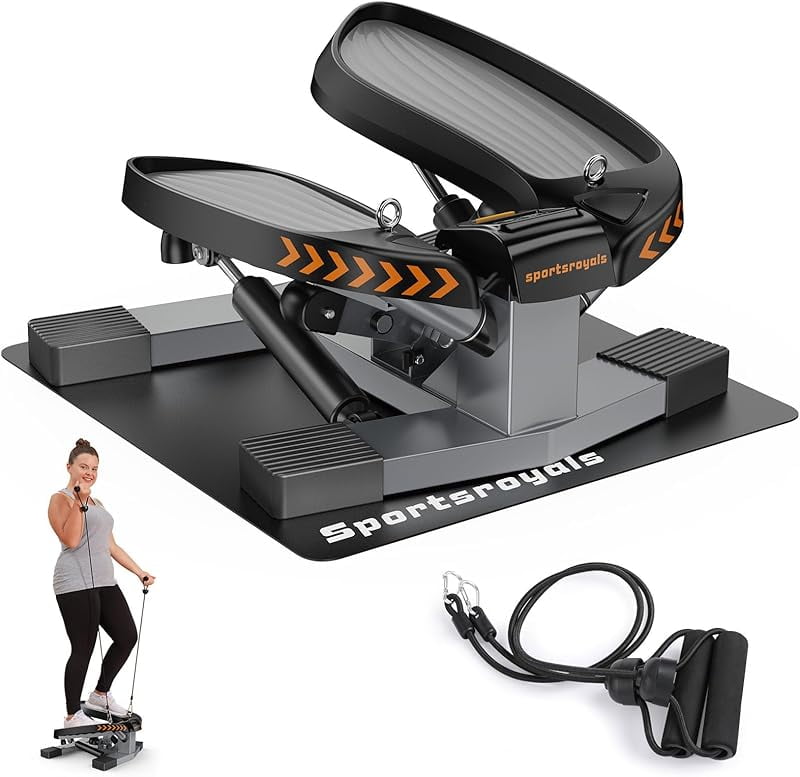 Stair Stepper for Exercises-Twist/Mini Stepper with Resistance Bands ...