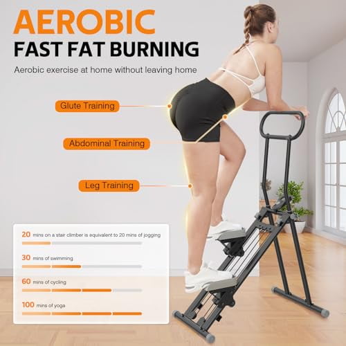 Stair Stepper for Home,Folding Cardio Stair Climber for Full Body ...