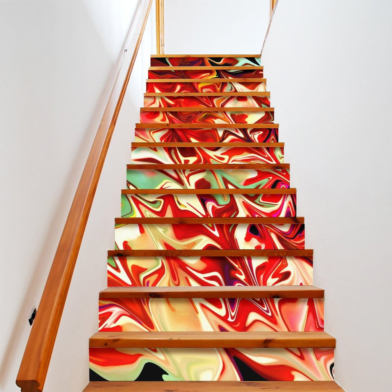 Stair Stickers 3D Abstract Print Stair Floor Stickers Waterproof ...
