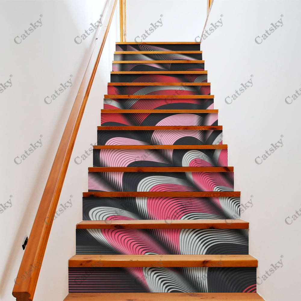 Stair Stickers 3D Art Stair Floor Stickers Waterproof Removable Self ...