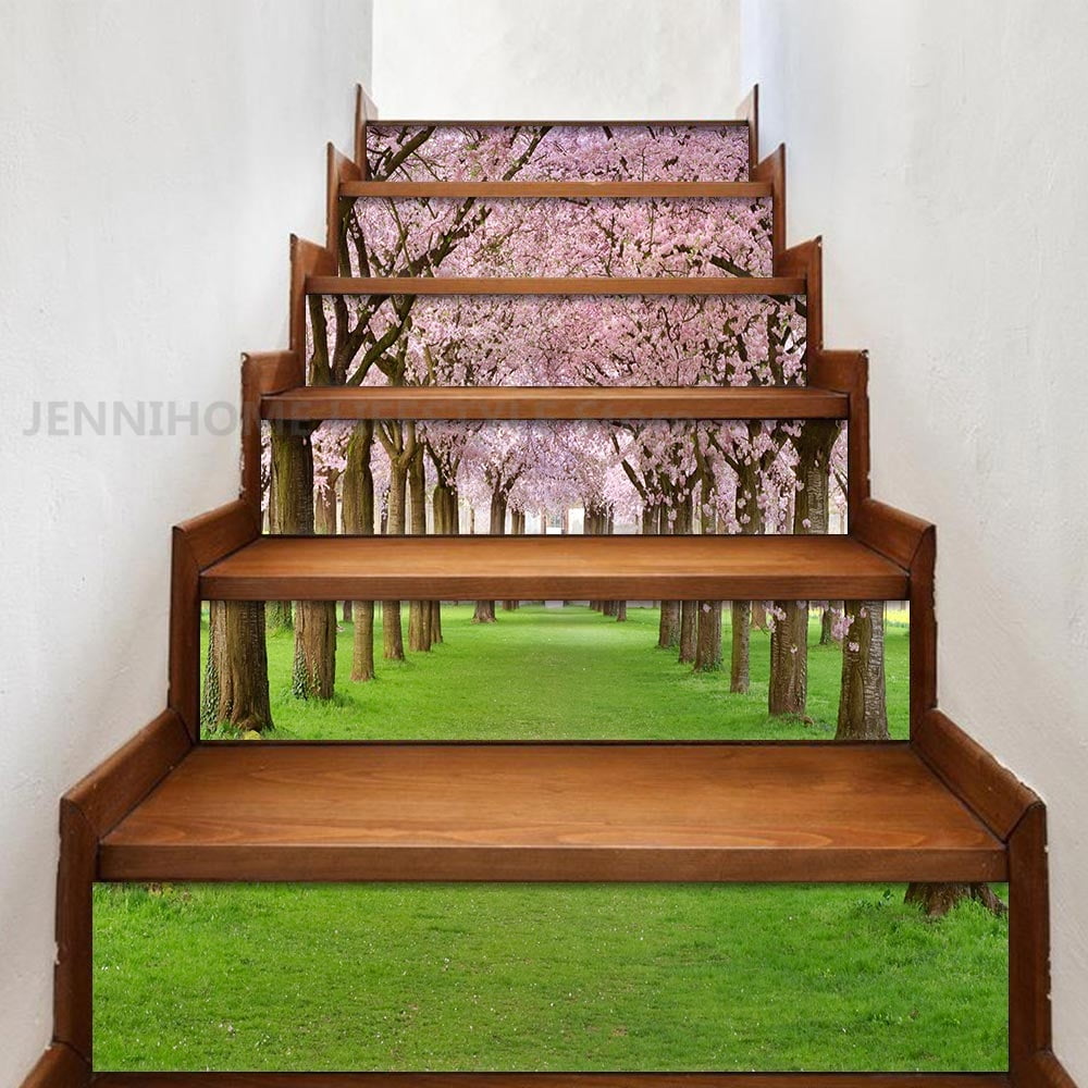 Stair Stickers 3D Scenery Beach Stair Stickers Decoration Removable ...