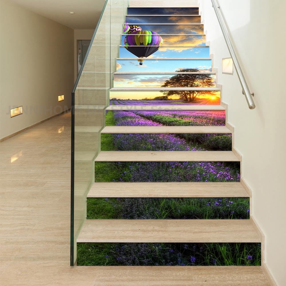 Stair Stickers 3D Scenery Beach Stair Stickers Decoration Removable ...