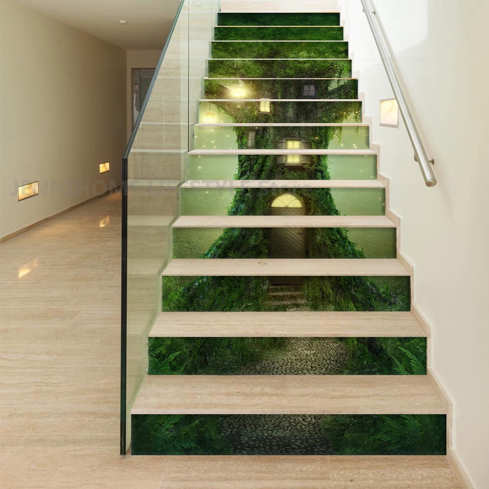Stair Stickers 3D Scenery Beach Stair Stickers Decoration Removable ...