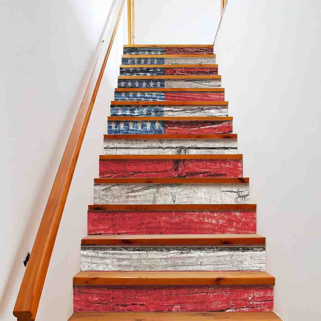 Stair Stickers American Independence Day Statue of Liberty Patriotic ...
