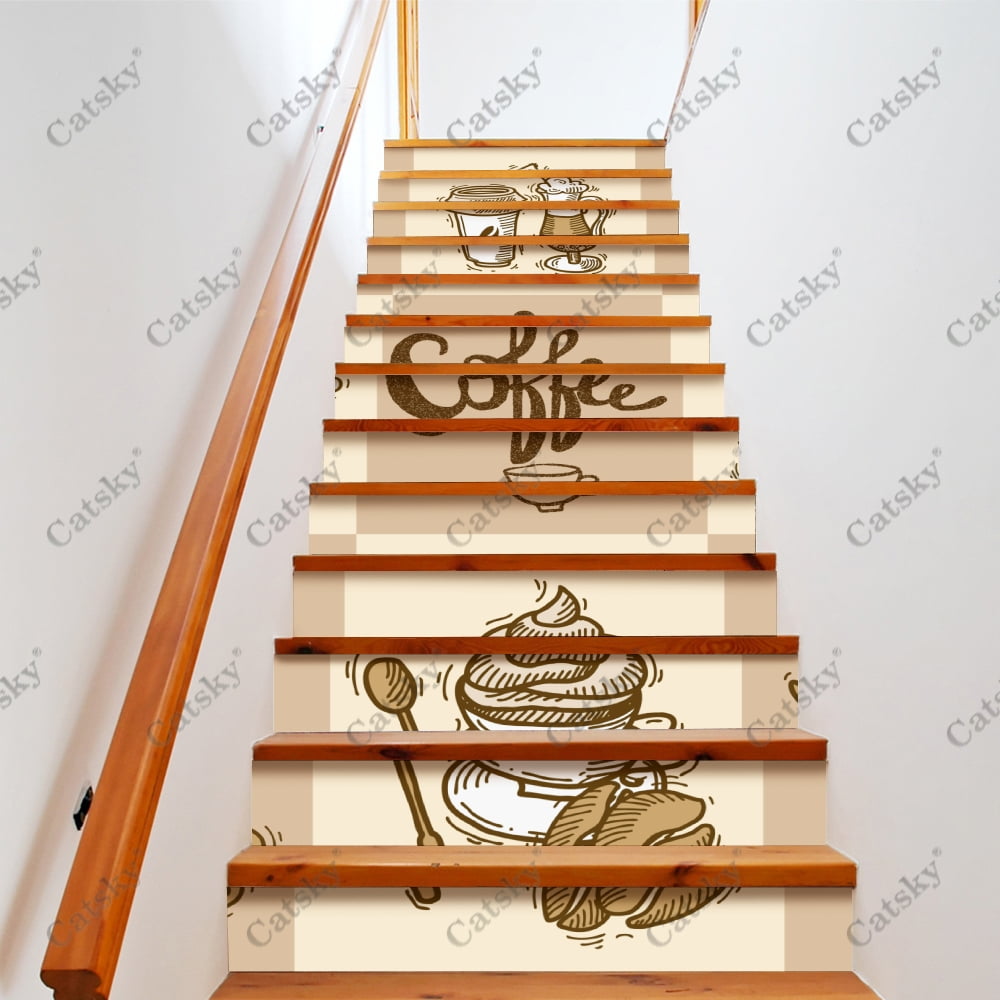 Stair Stickers Cartoon Cute Flower Stair Floor Stickers Waterproof ...