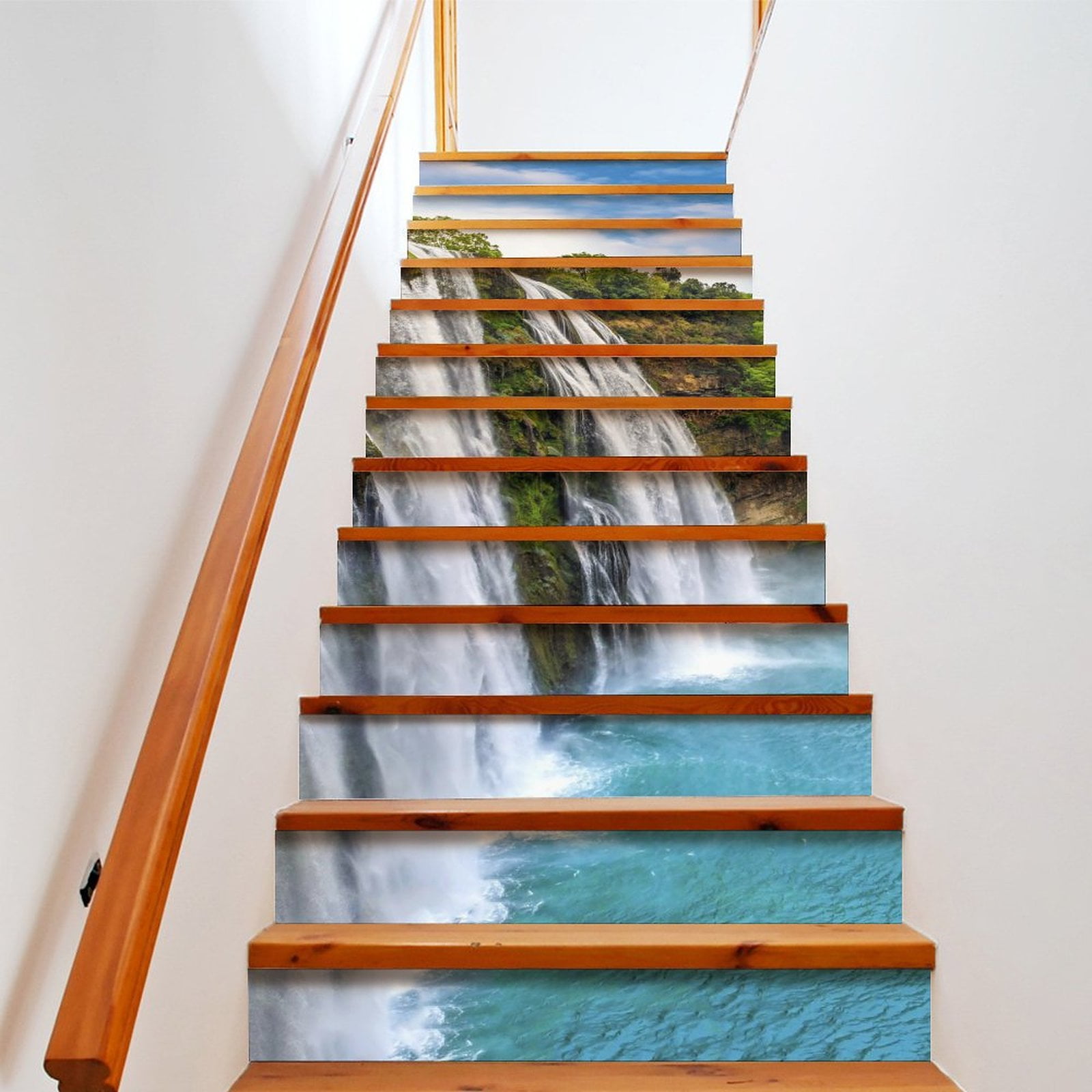 Stair Stickers Cherry Blossoms Stair Floor Stickers Waterproof ...