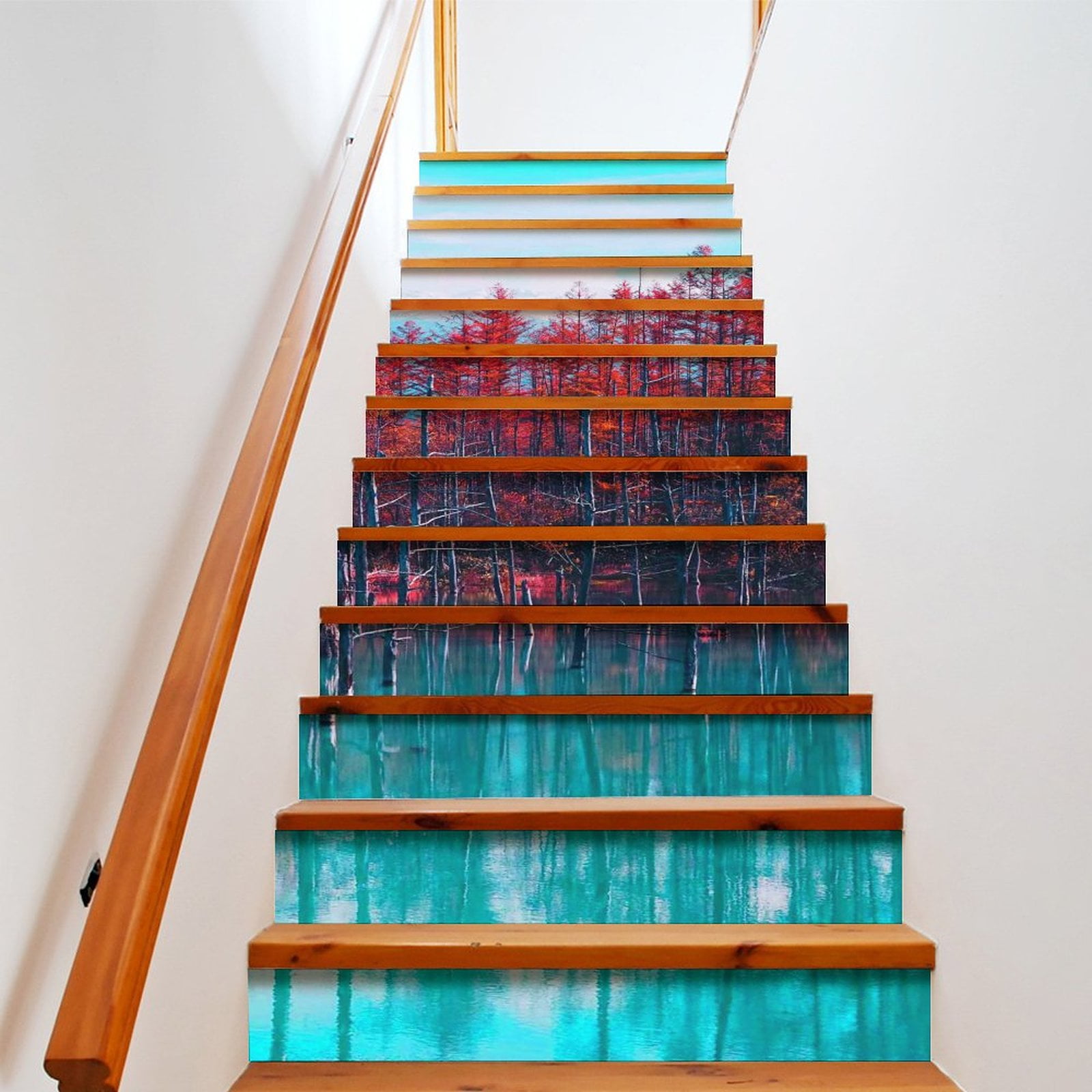 Stair Stickers Cherry Blossoms Stair Floor Stickers Waterproof ...