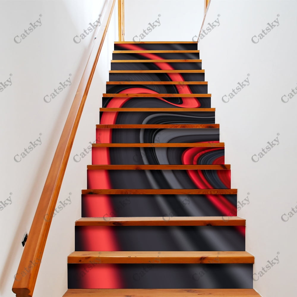 Stair Stickers Colorsful Stair Floor Stickers Waterproof Removable Self ...