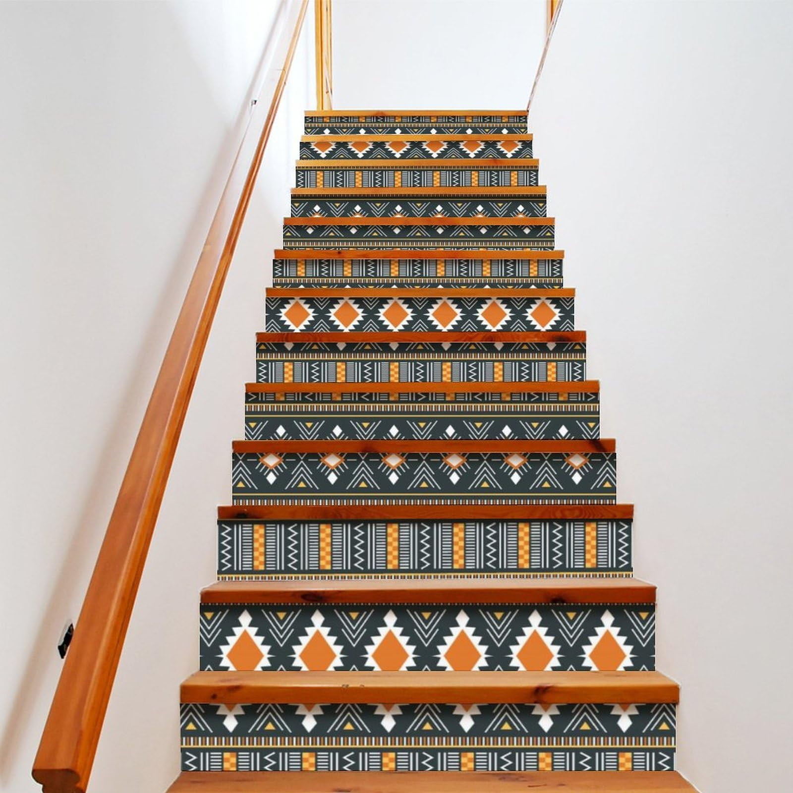 Stair Stickers Decals Colombian Paisley Flag Peel and Stick Vinyl Stair ...