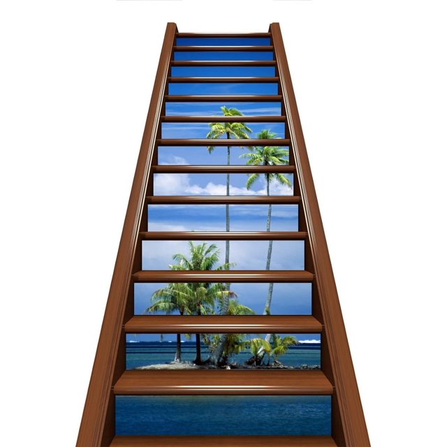 Stair Stickers Decals Mountain Peel and Stick Vinyl Stair Decals for ...