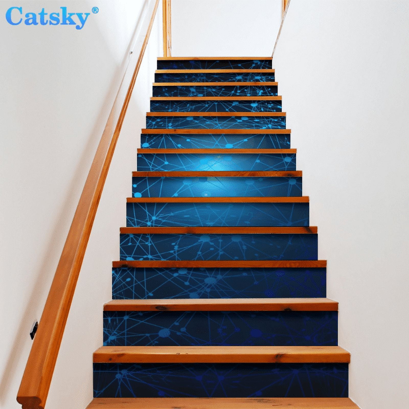 Stair Stickers Earth from outer space Stair Floor Stickers Waterproof ...