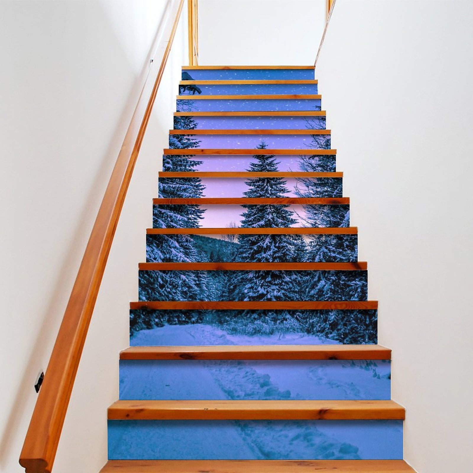 Stair Stickers Lotus Stair Floor Stickers Waterproof Removable Self ...