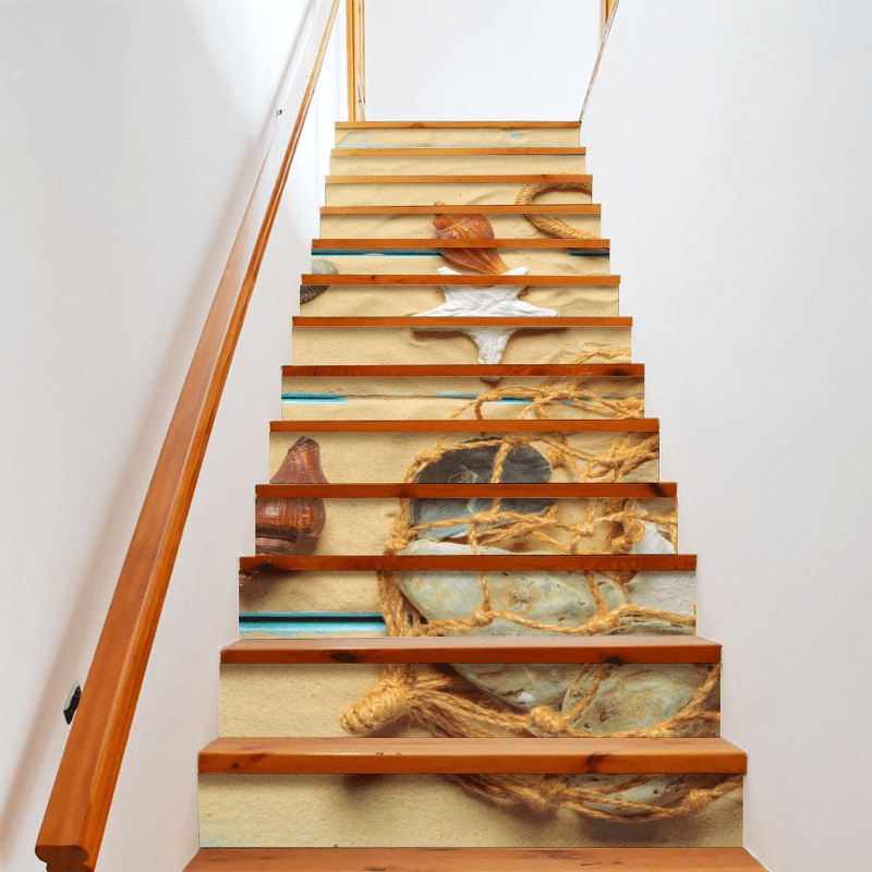 Stair Stickers Starry Sky Mountain Lake Stair Floor Stickers Waterproof ...